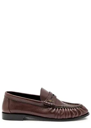 Saint Laurent Le Loafer 15 Leather Loafers - Brown