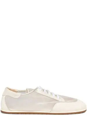 Dear Frances Mesh And Suede Sneakers - White