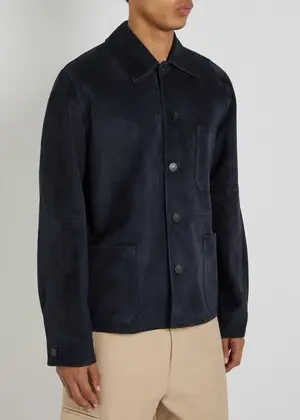 Givenchy Patch Pocket Suede Overshirt