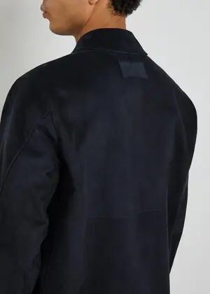 Givenchy Patch Pocket Suede Overshirt