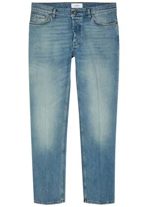 LARDINI Relaxed Tapered-leg Jeans - Denim