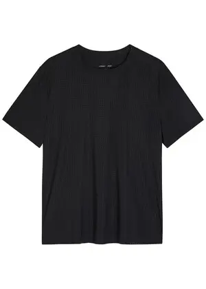 LITERARY SPORT James Perforated Running T-shirt - Black
