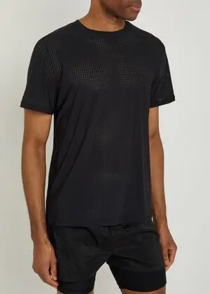 Literary Sport Perforated Crewneck Running T-shirt