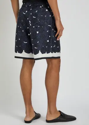 Givenchy Floral-print Silk Shorts