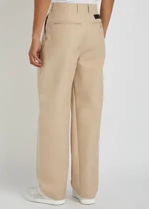 Givenchy Couture Workwear Wide-leg Cotton Trousers