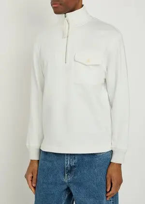 C.P. COMPANY Logo-embroidered Cotton Sweatshirt