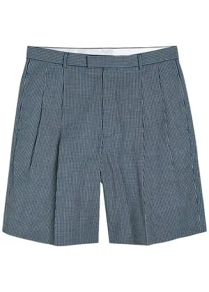 Givenchy Checked Cotton Shorts - White