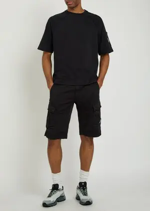 C.P. COMPANY Logo Stretch-cotton Cargo Shorts