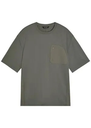 HIKING PATROL Panelled Stretch-jersey T-shirt - Grey