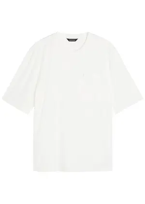 HIKING PATROL Panelled Stretch-jersey T-shirt - White