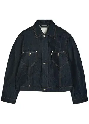 You Must Create Raw Panelled Denim Jacket - Indigo