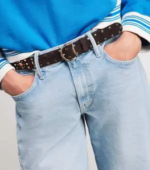 MOTHER The Mid-rise Half-pipe Wide-leg Jeans - Blue