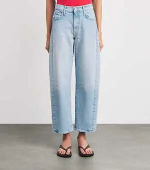 MOTHER The Mid-rise Half-pipe Wide-leg Jeans - Blue