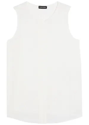 Emporio Armani Crepe Top - White