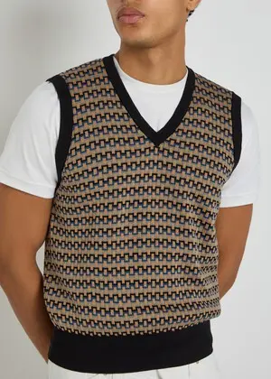 LEMAIRE Patterned Cotton-knit Vest