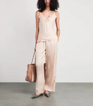 RÓHE Silk Relaxed Straight Trousers