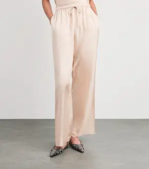RÓHE Silk Relaxed Straight Trousers