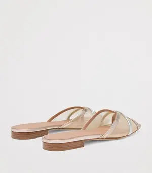 MALONE SOULIERS Perla Flat Mules - Nude