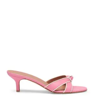 MALONE SOULIERS Leather Raquel Heeled Sandals 45 - Pink