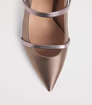 MALONE SOULIERS Maureen 70 Heeled Mules - Nude