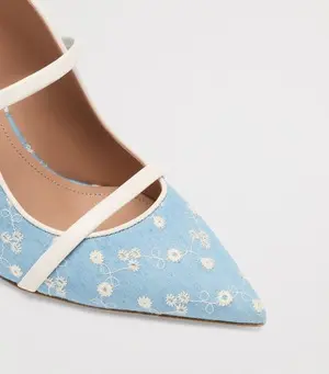 MALONE SOULIERS Maureen Heeled Mules - Blue