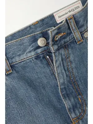 Alexander McQueen Mid-rise Straight-leg Jeans