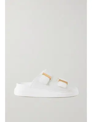 Alexander McQueen Leather Exaggerated Sole Sandals