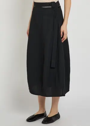 Studio Nicholson Belted Midi Skirt
