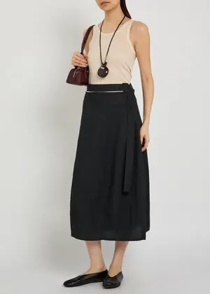 Studio Nicholson Belted Midi Skirt