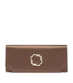 MALONE SOULIERS Satin Vivien Clutch Bag - Nude
