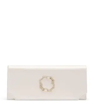 MALONE SOULIERS Satin Vivien Clutch Bag - Ivory