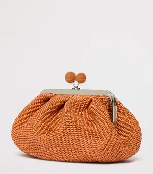 Max Mara Small Woven Pasticcino Clutch - Pink