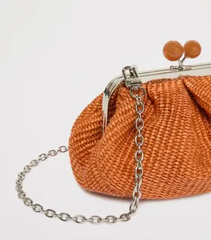 Max Mara Small Woven Pasticcino Clutch - Pink