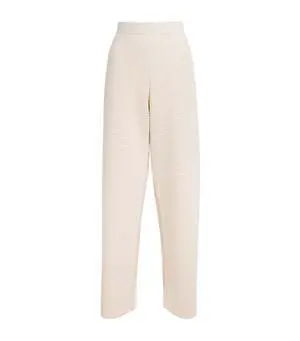 Fabiana Filippi Wool-cotton Wide-leg Trousers - Ivory