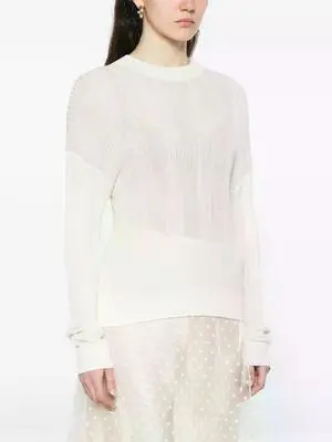 Eric Bompard Ribbed Round-neck Sweater