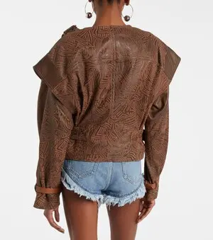 Isabel Marant Étoile Erine Belted Leather Jacket