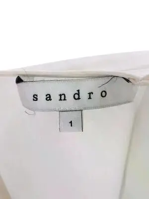 Sandro V-neck Long Sleeve Blouse