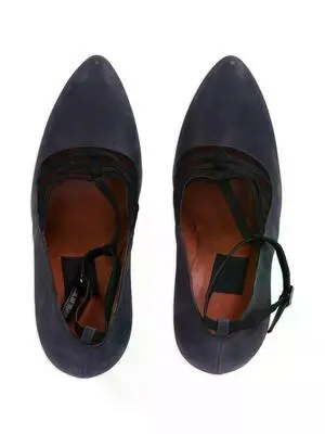LANVIN Leather Strappy Pumps