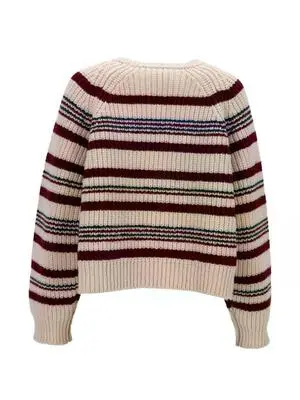 Celine Striped Crew-neck Wool Sweater