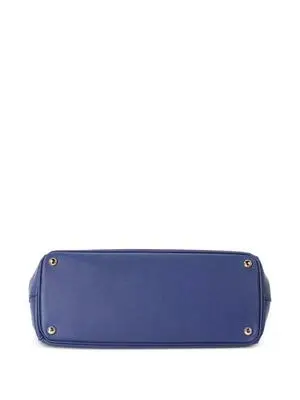 Prada Galleria Leather Tote Bag - Blue