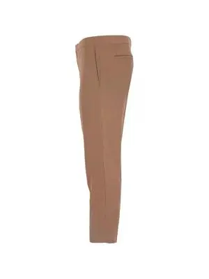 Chloé Mid-rise Straight-leg Trousers - Brown