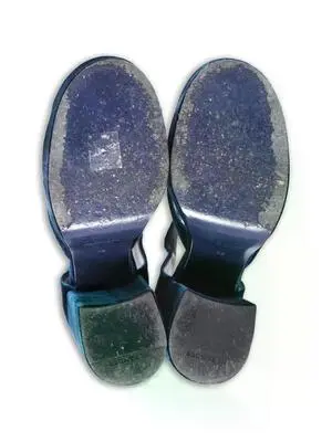 JIL SANDER Velvet Platform Sandals