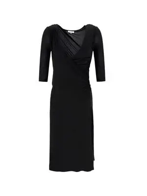 Etro Wrap-effect Ruched Midi Dress