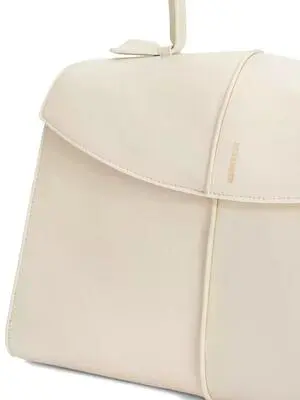 JIL SANDER Linea Medium Leather Tote Bag - Neutrals