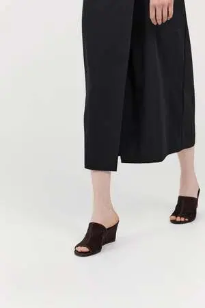 ST. AGNI Suede Bandeau Wedge