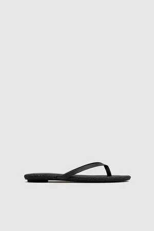 ST AGNI Woven Flip Flop - Black