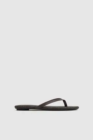 ST AGNI Woven Flip Flop - Coffee