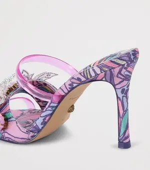 Kurt Geiger Butterfly Heeled Mules