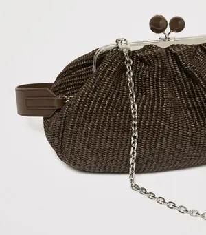 Max Mara Woven Pasticcino Clutch - Brown