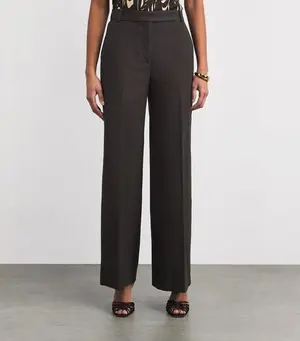 JOSEPH Stretch-gabardine Yukio Trousers - Brown
